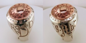 Secret Decoder Wedding Ring- In Rose and White Gold by Mardon Jewelers ...