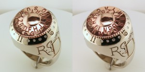 Secret Decoder Wedding Ring- In Rose and White Gold by Mardon Jewelers ...