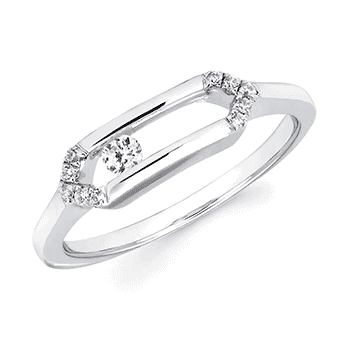 SS Sliding Diamond Ring - Mardon Jewelers